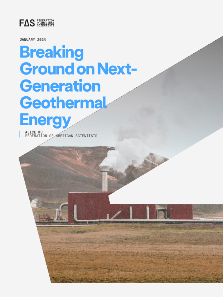 Wu Breaking Ground On Next Gen Geothermal 2024 | PDF | Geothermal ...