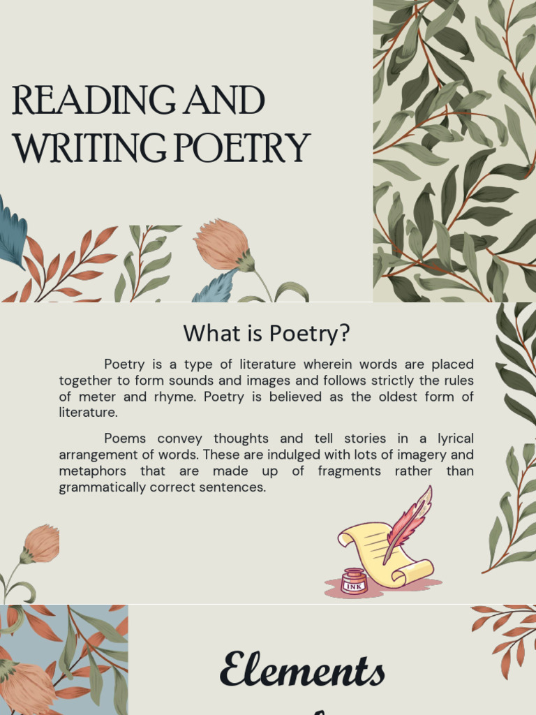 Lesson 3 - READING AND WRITING POETRY | PDF | Poetry | Sonnets