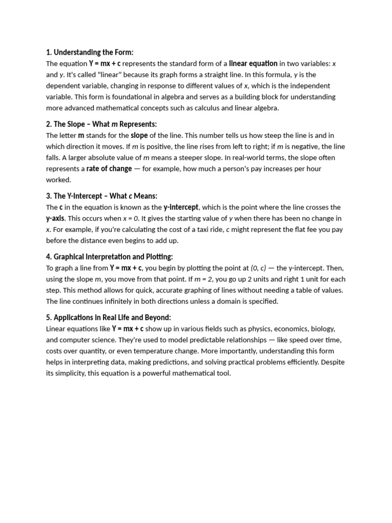 Straight Line Part 1 | PDF