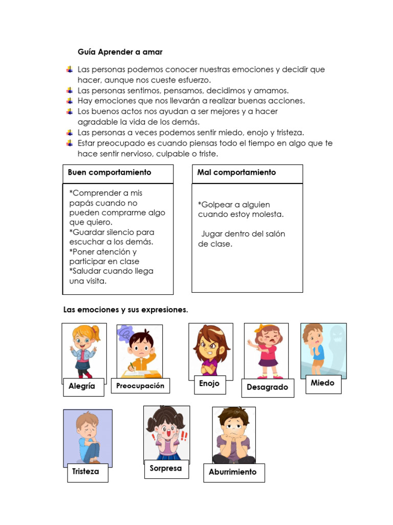 Guía para Aprender a Amar y Gestionar Emociones | PDF