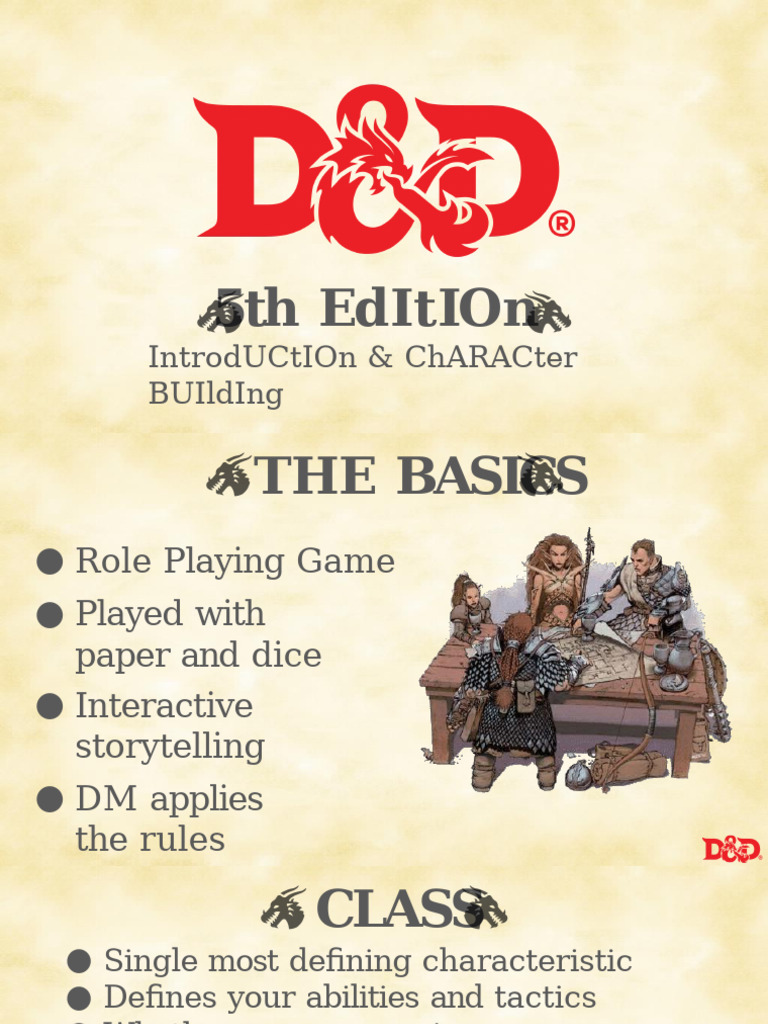 DND 5e Introduction - Google Slides | PDF | D20 System | Gary Gygax Games