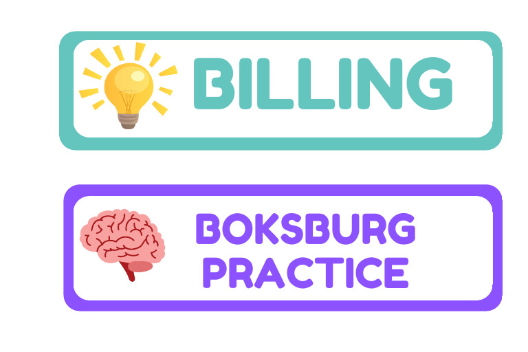 Cute Back To School English Subject Label in Blue and Red 2 | PDF