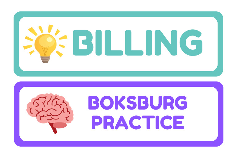 Cute Back To School English Subject Label in Blue and Red | PDF