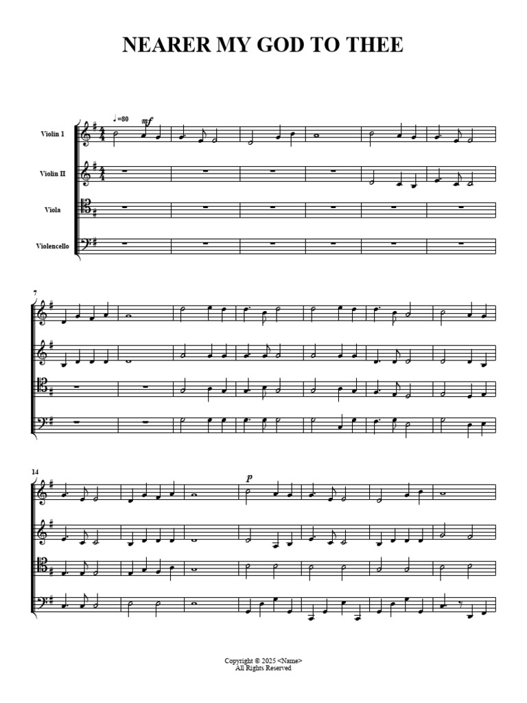 Nearer My God To Thee - 105500 | PDF