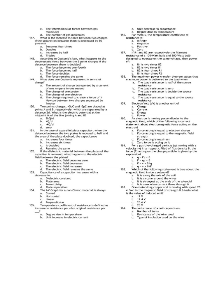 2nd Year Test | PDF