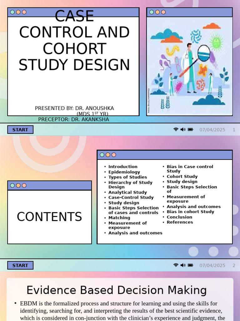 Case-Control and Cohort Study Designs | PDF | Cohort Study | Odds Ratio