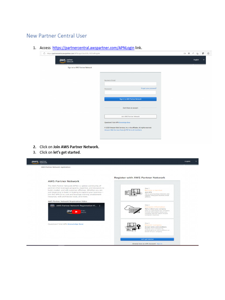 AWS APN Partner User Creation | PDF