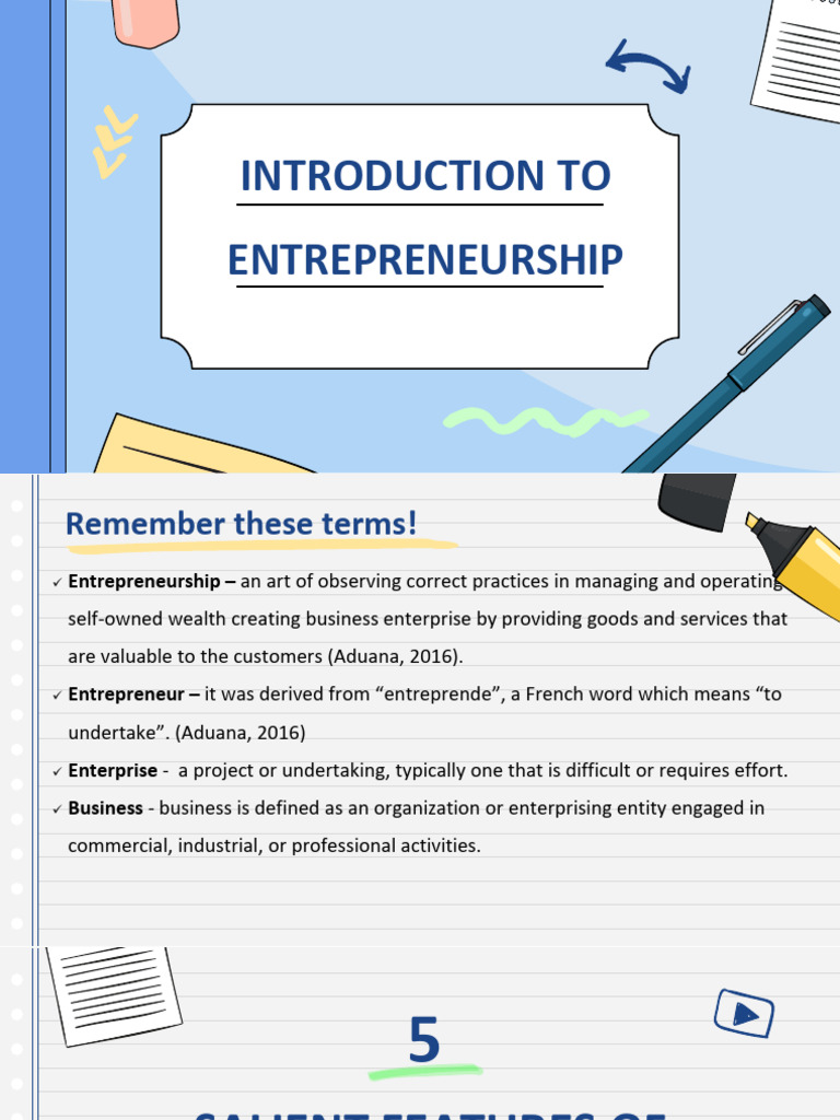 Introduction To Entrepreneurship | PDF