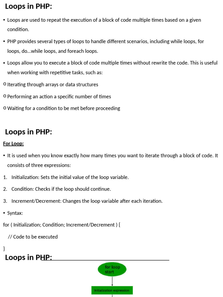 2.2 Loops and Arrays in PHP | PDF | Control Flow | Php
