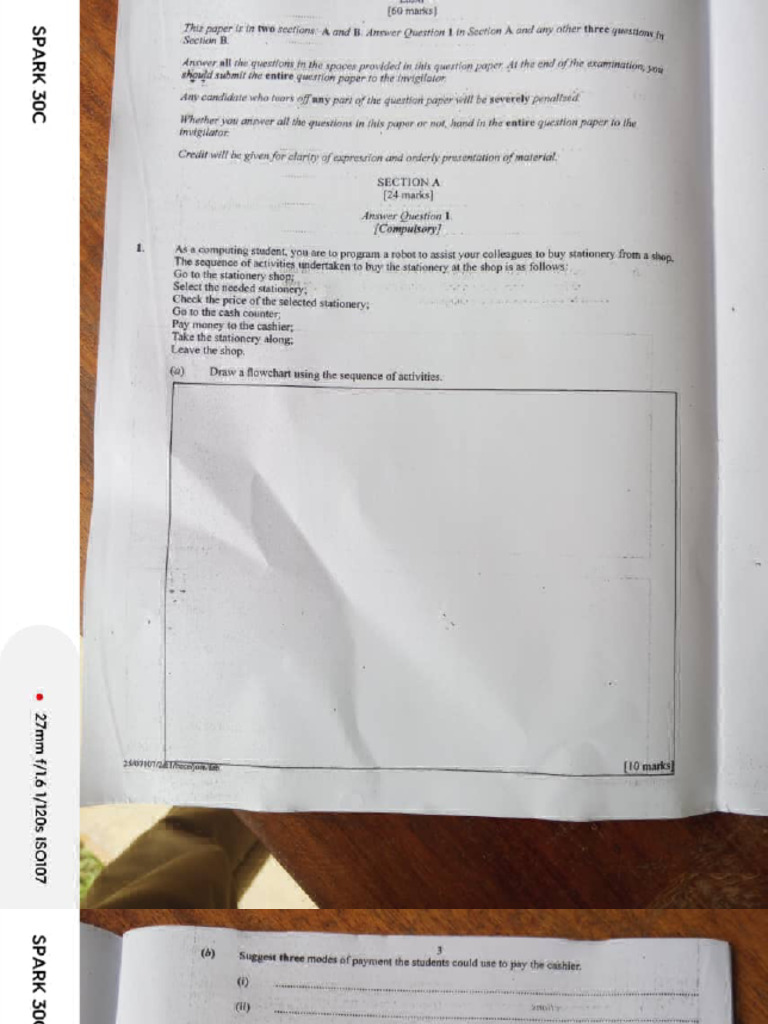 Computing Bece 2025 Paper Section b Only _ Sample | PDF