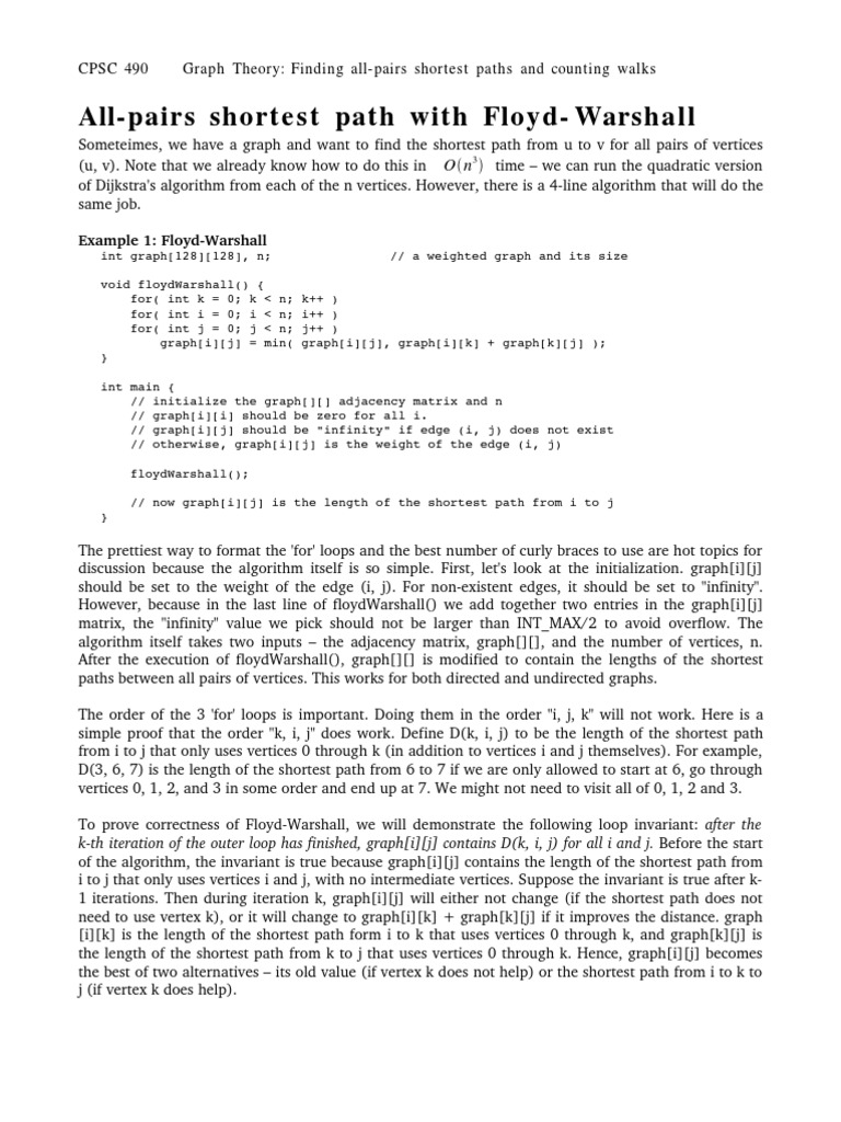Graph Part3 | PDF | Algorithms | Matrix (Mathematics)