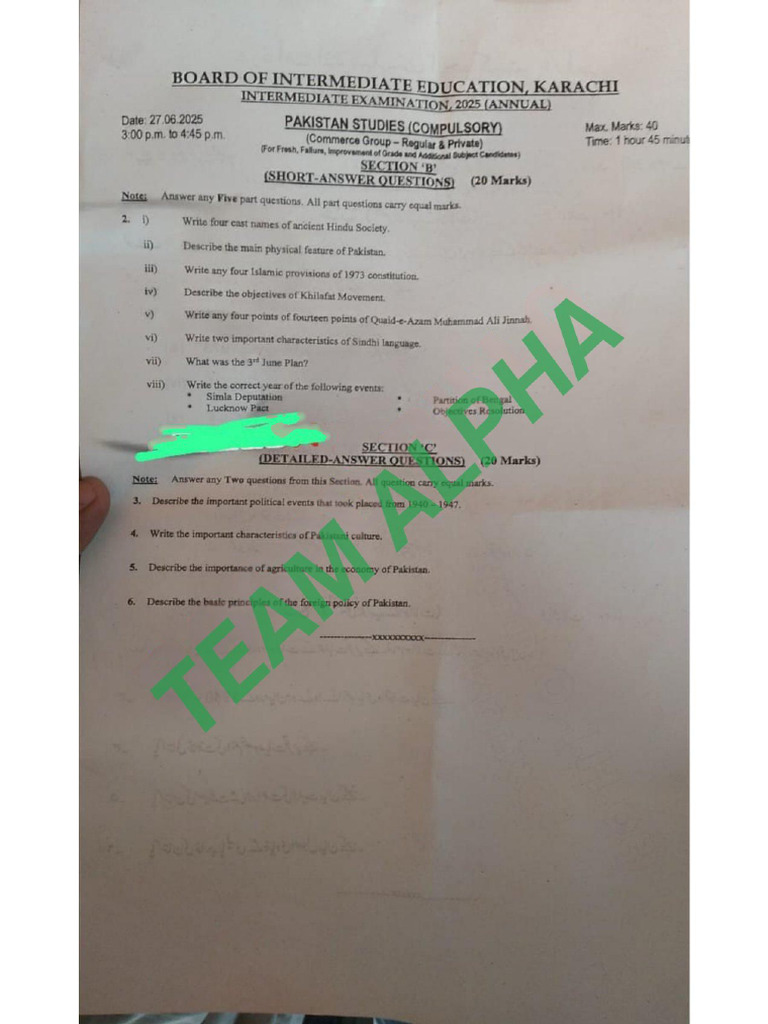 Xii - PST (Complete Solve) English by Team Alpha | PDF