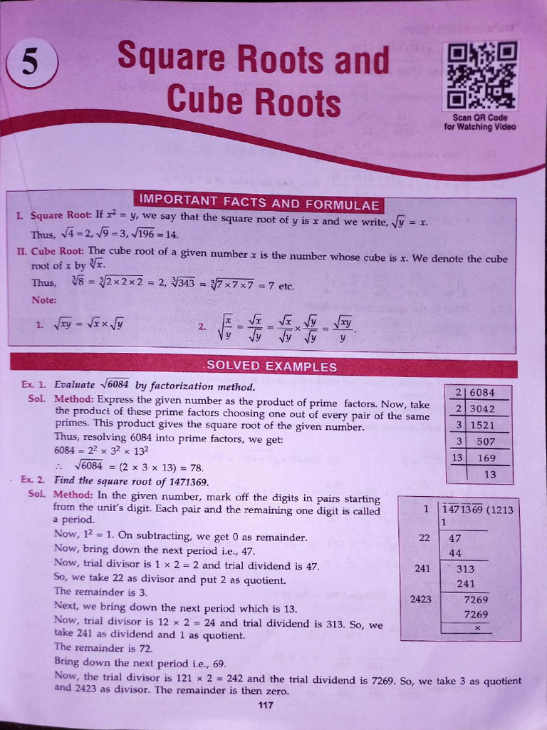 Square Roots Ansd Cube Roots Aptitude | PDF