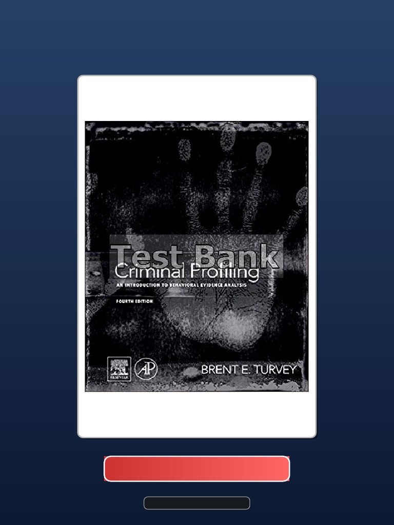 Complete Bundle Criminal Profiling an Introduction to Behavioral ...