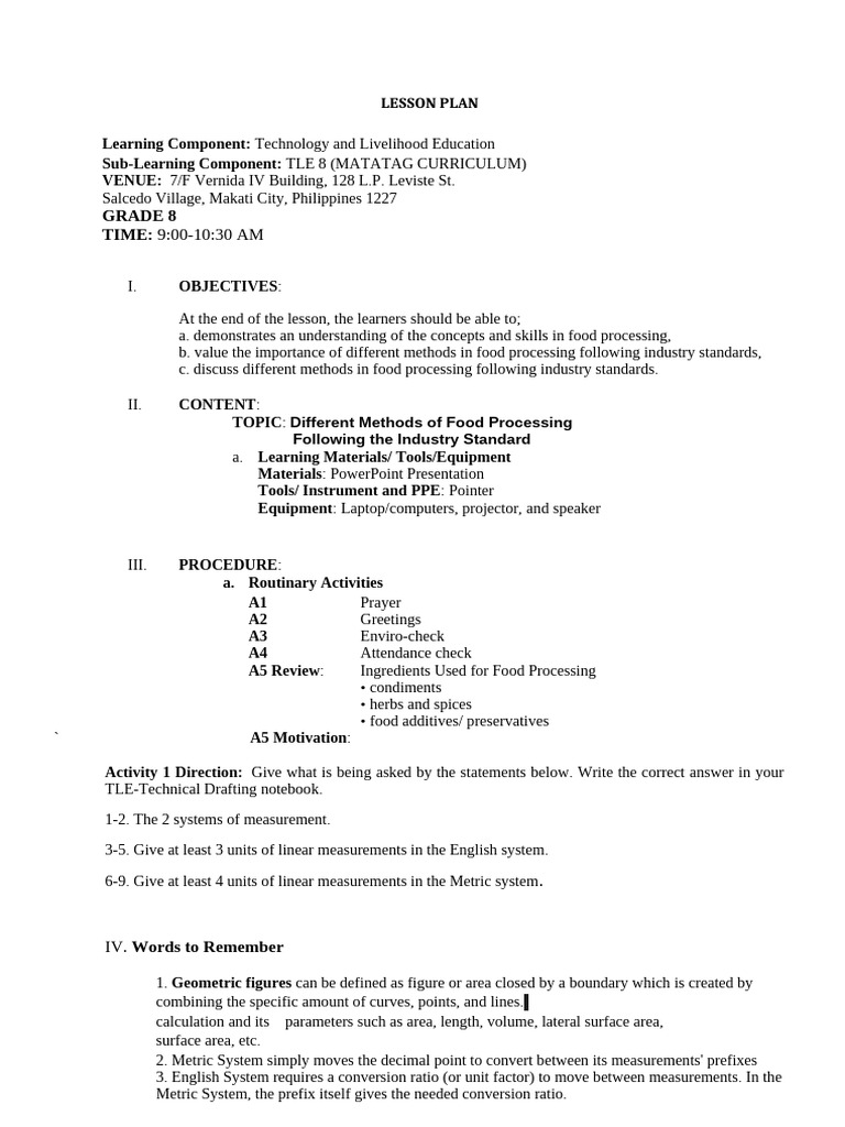 CO4 LP Mary Joy Panuncio | PDF | Foot (Unit)