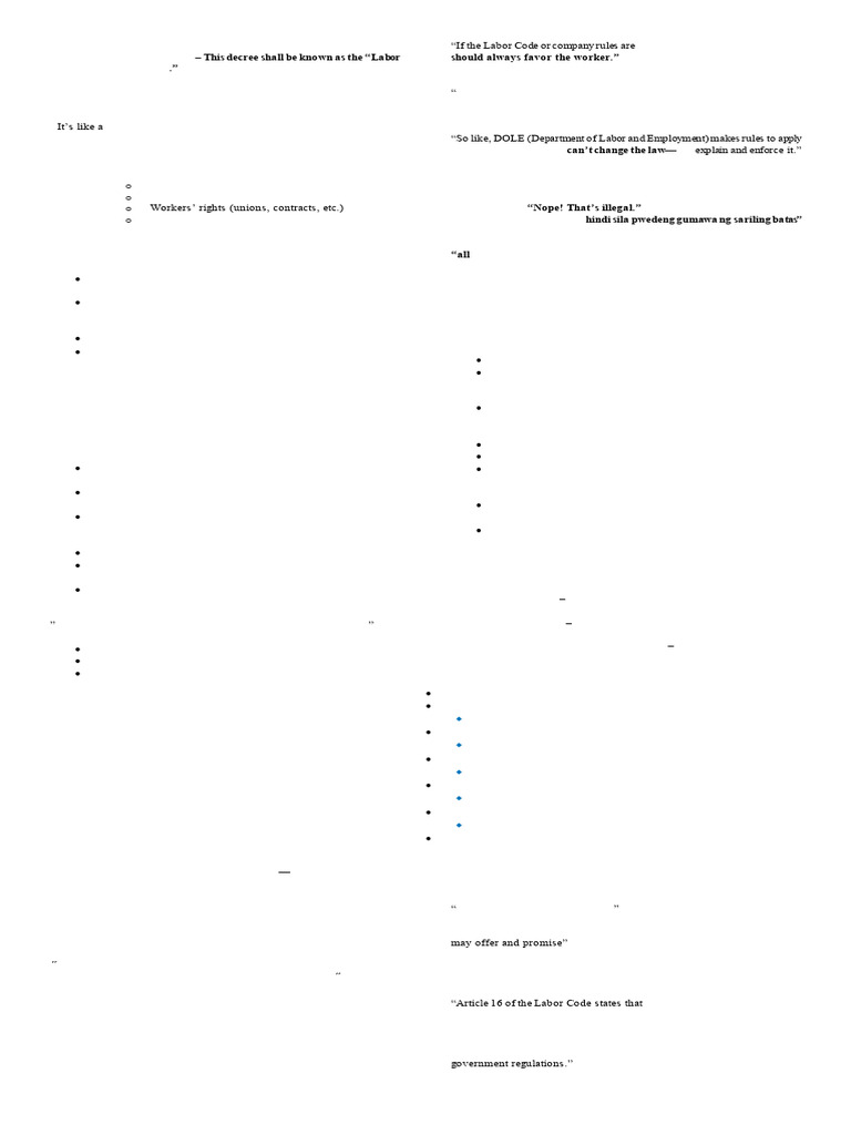 Labor Law | PDF | Employment | Labour Law