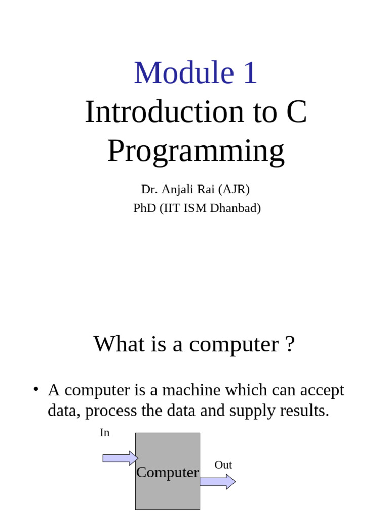 C Theory Module1 | PDF | Integer (Computer Science) | Variable ...