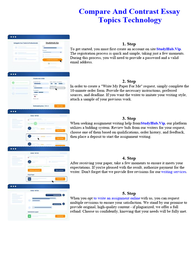 Compare and Contrast Essay Topics Technology | PDF | Cost Of Living | Linux