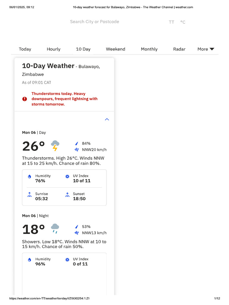 2 Weeks Weather Forcast Form 06-01-2025 | PDF