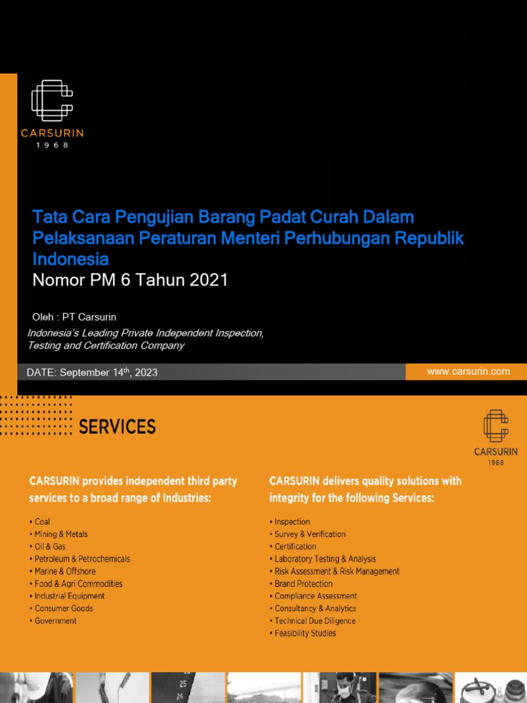 Laboratorium Pengujian PT Carsurin | PDF
