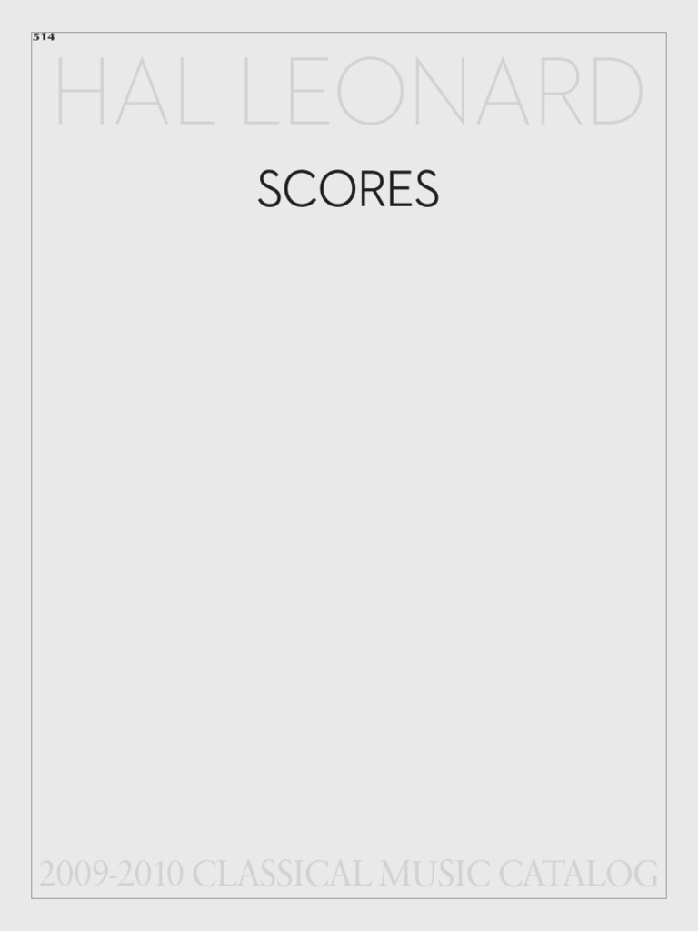 CatalogClassical Scores | PDF | Concerto | Symphony