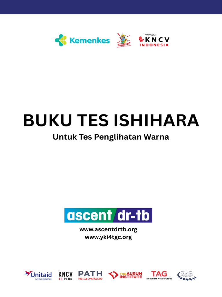 BUKU TES ISHIHARA Untuk Tes Penglihatan Warna | PDF | Color | Clinical ...