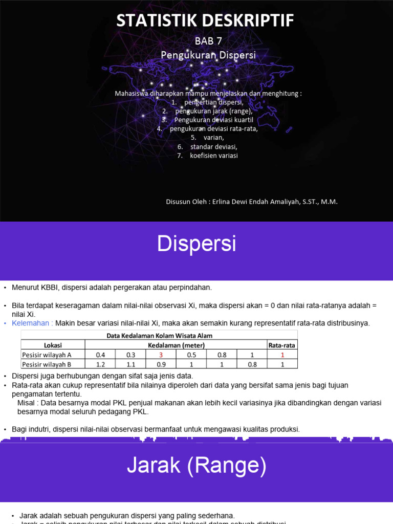 Pengukuran Dispersi dalam Statistik | PDF