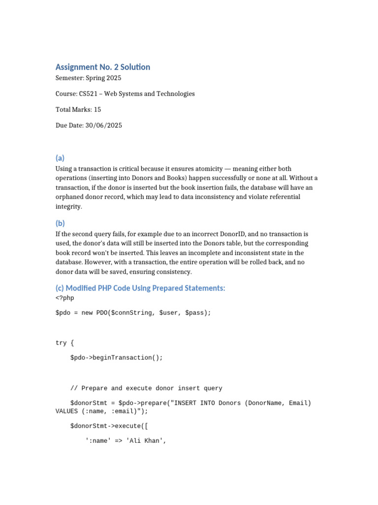 CS521 Assignment 2 Complete | PDF