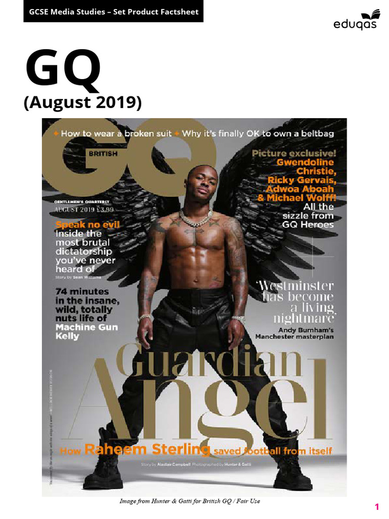 GQ August 2019: Raheem Sterling's Impact | PDF | Vogue (Magazine)
