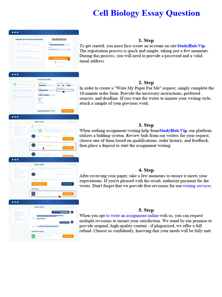 Cell Biology Essay Question | PDF | Plastic
