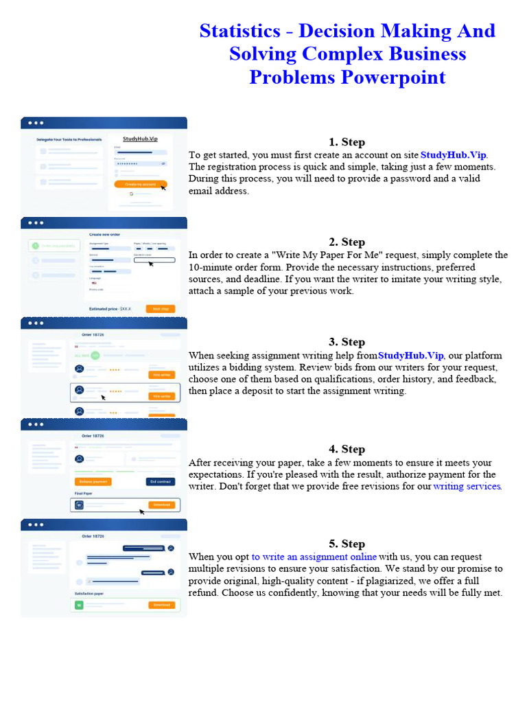 Statistics - Decision Making and Solving Complex Business Problems ...
