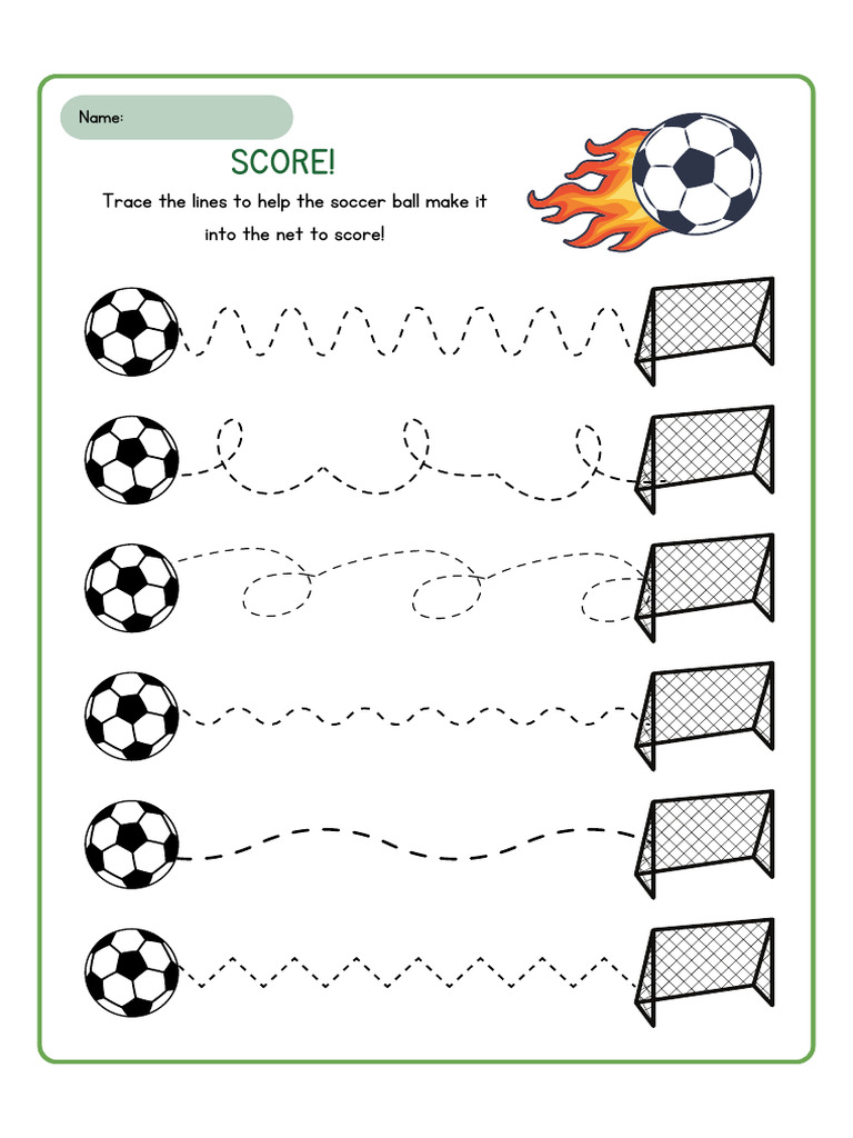 Soccer Scoring Tracing Practice Worksheet - 20250704 - 150336 - 0000 | PDF
