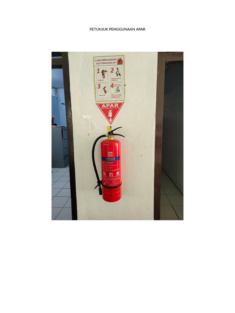 Petunjuk Penggunaan Apar | PDF