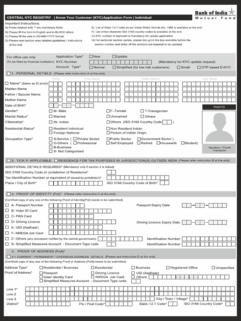 Ckyc Form | PDF