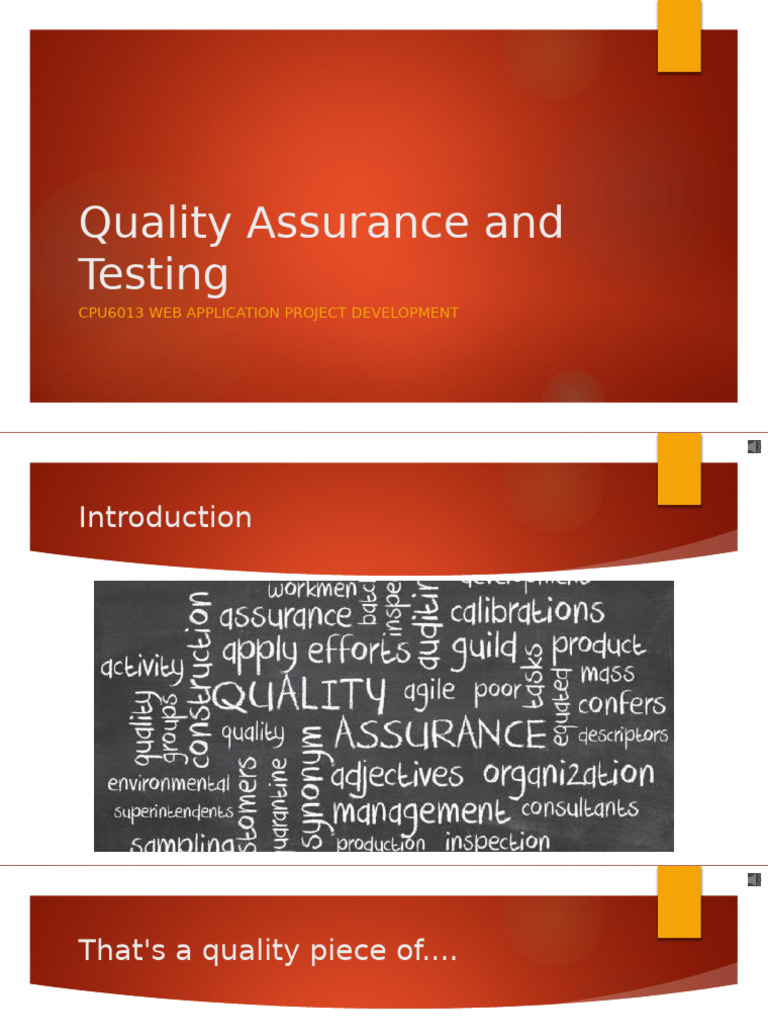 Web App Quality Assurance Guide | PDF | World Wide Web | Internet & Web