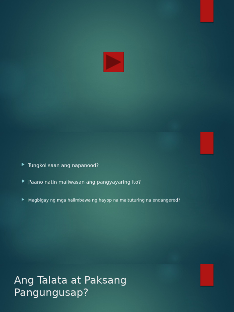 Ang Talata AtPaksang Pangungusap | PDF