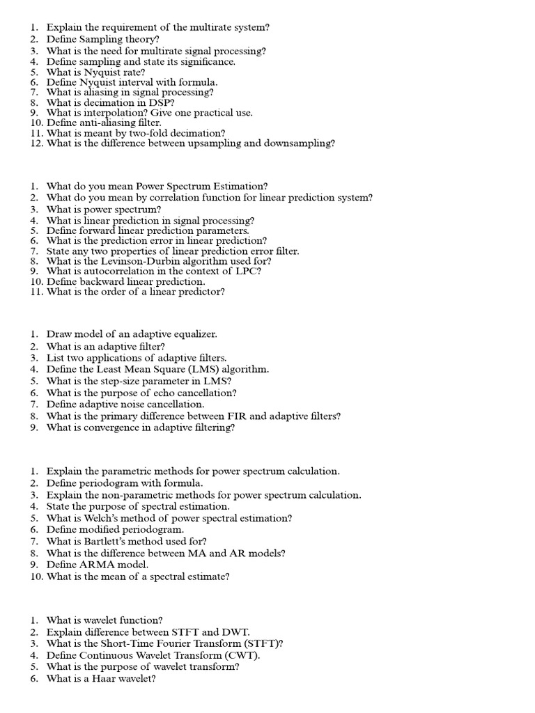 Assignment Questions - Docx 20250422 110948 0000 | PDF | Wavelet ...