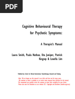 CBT for Psychosis: Garety Model Overview | PDF | Cognitive Behavioral ...