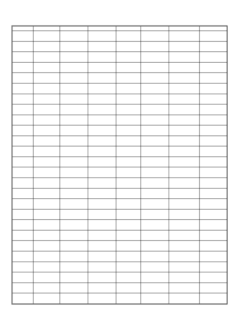 Schedule Grid Worksheet-1 | PDF