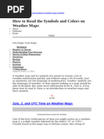 Understanding Synoptic Weather Symbols | PDF