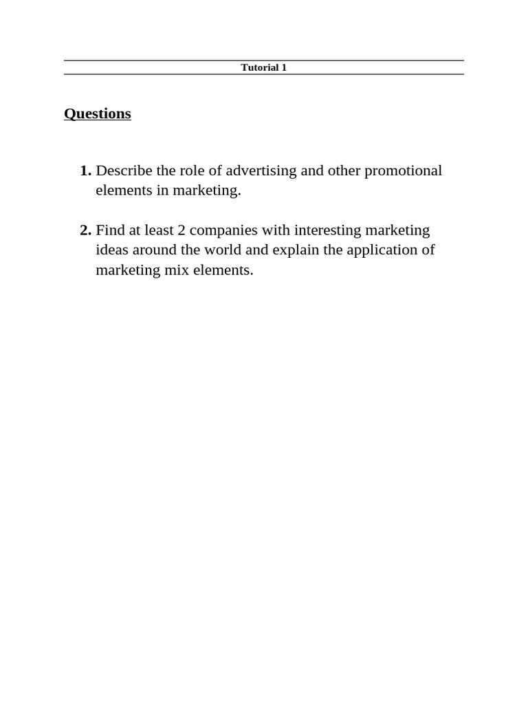 Tutorial 1 (Q) (1) | PDF