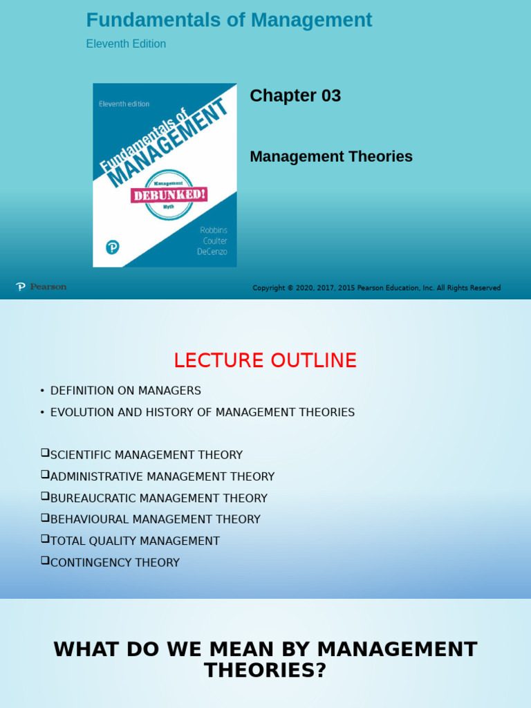 Chap 3 Management Theories (Wk4&Wk5) | PDF | Piece Work | Business
