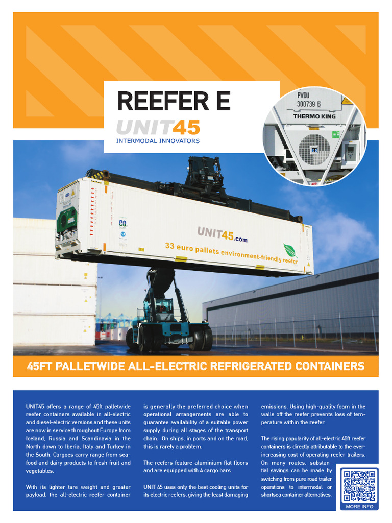 Sheet UNIT45 Electric Reefer 2024 | PDF | Freight Transport | Transport