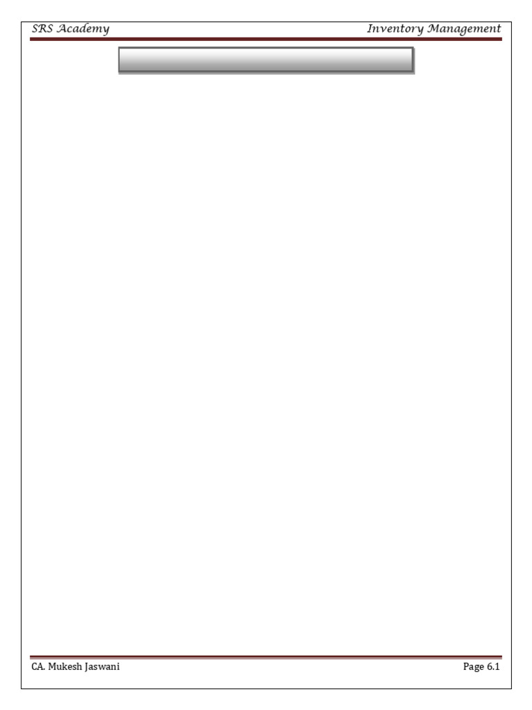 Chapter 6 Inventory Management | PDF | Business Economics | Economies