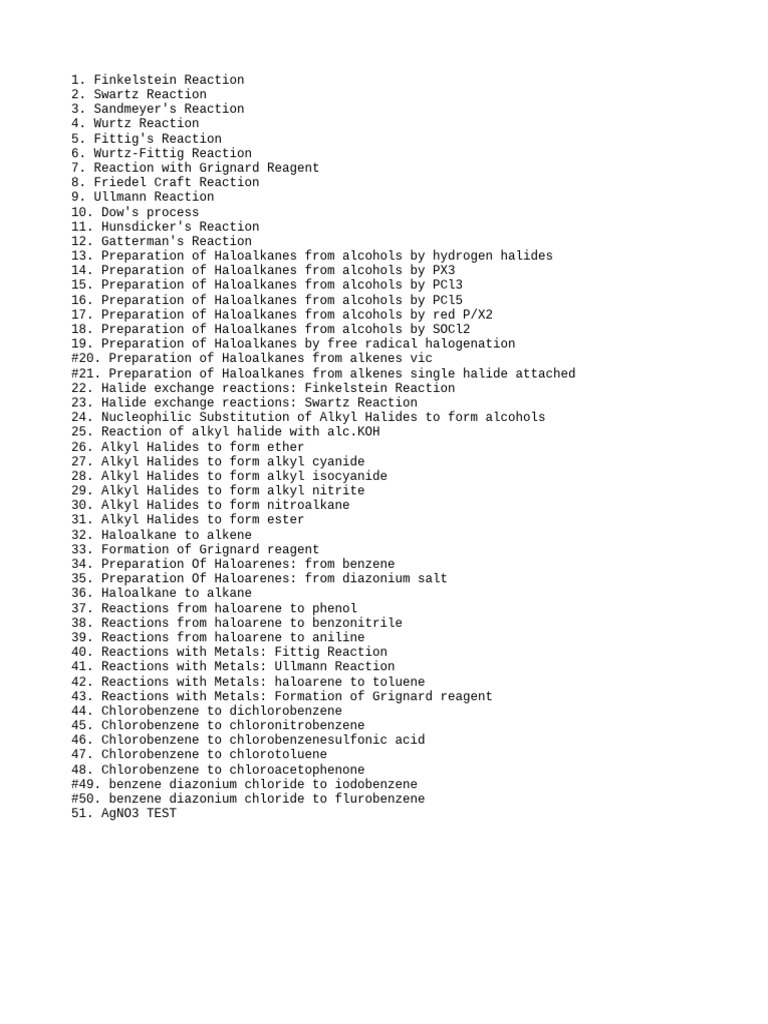 (Hardcore) Haloalkanes&Haloarenes | PDF