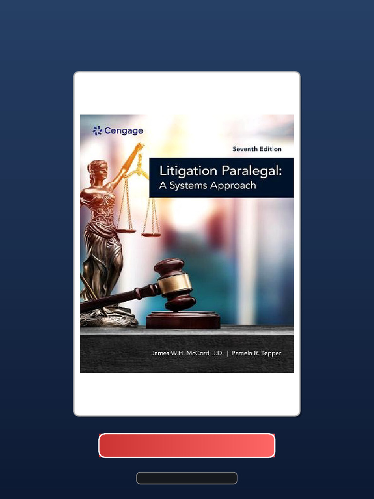 Complete Bundle The Litigation Paralegal Systems Approach 7th Edition ...