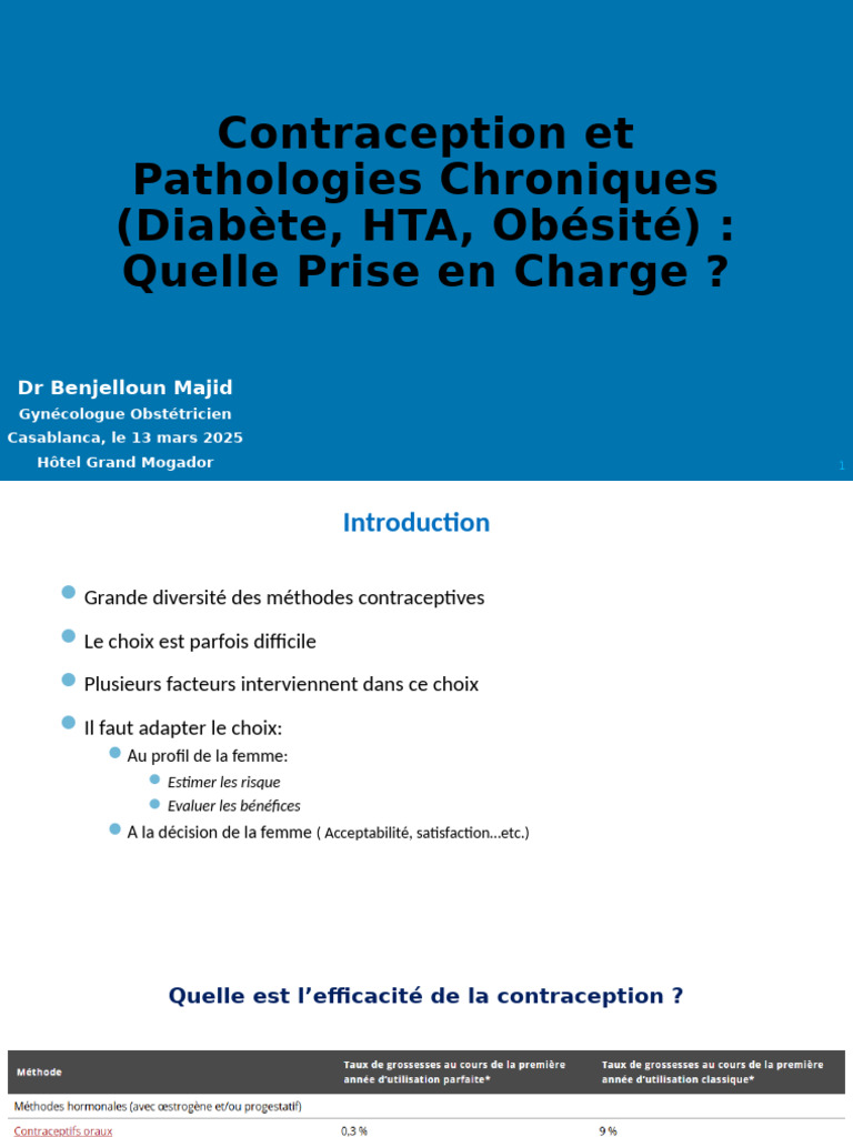 Contraception et Risques Cardiovasculaires | PDF | Contraception ...