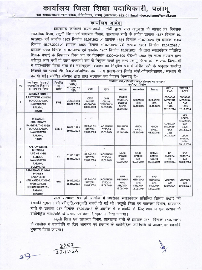04 PGT Vetan Adesh 23.12.2024 | PDF