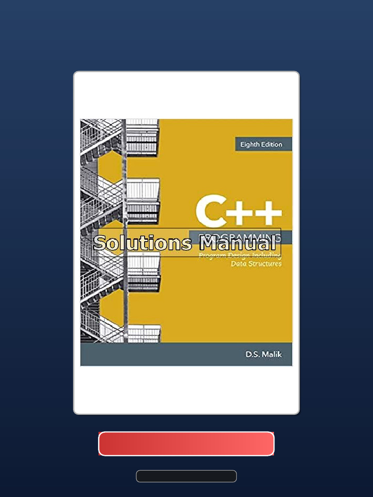 C Programming Program Design Including Data Structures 8th Edition Malik Digital Access | PDF ...