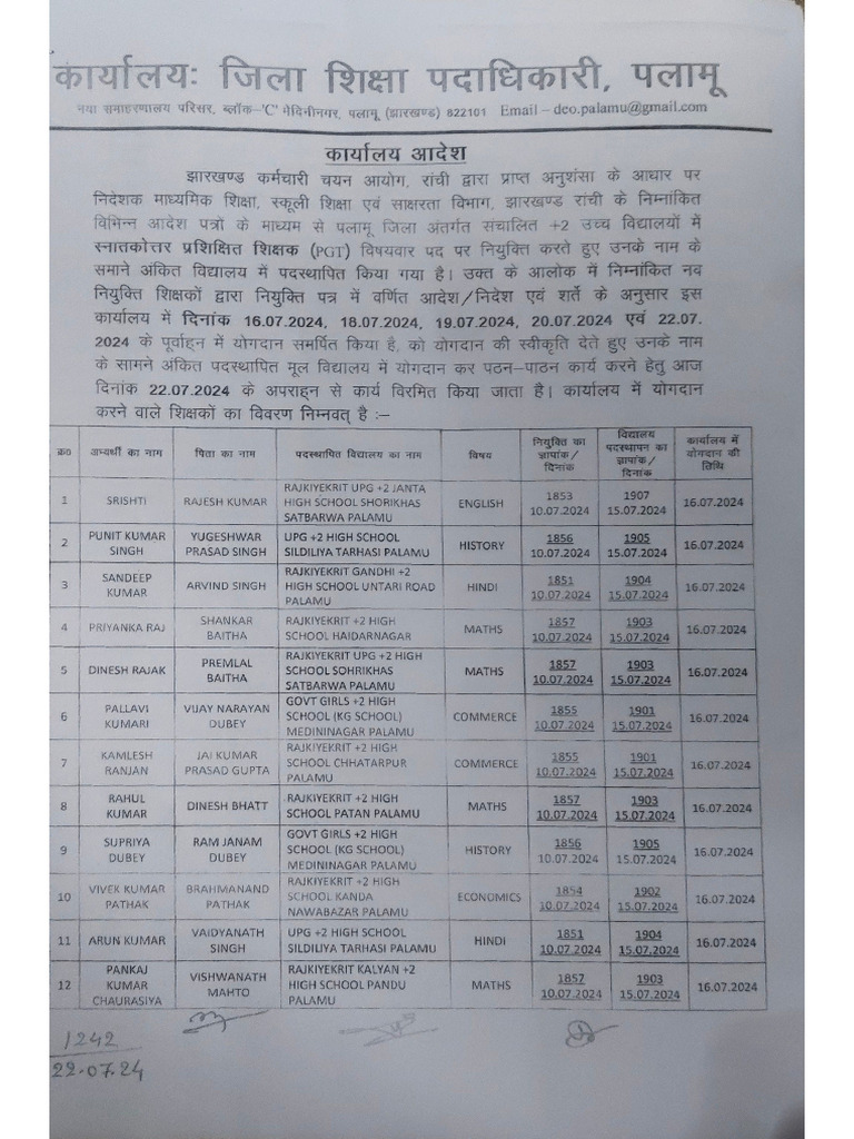 PGT Virmani Patra | PDF
